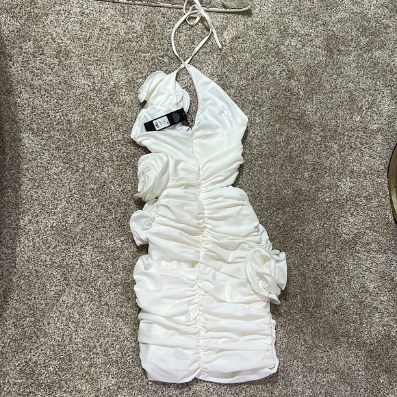 Fashion Nova | Dresses | Nwt Rana Rose Ruched Mini Dress | Poshmark